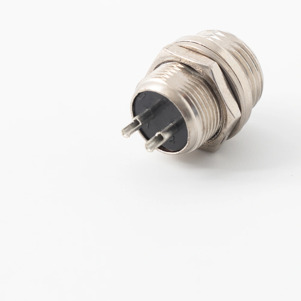 Aviation plug GX12 connector 2 pin threaded waterproof connector ...